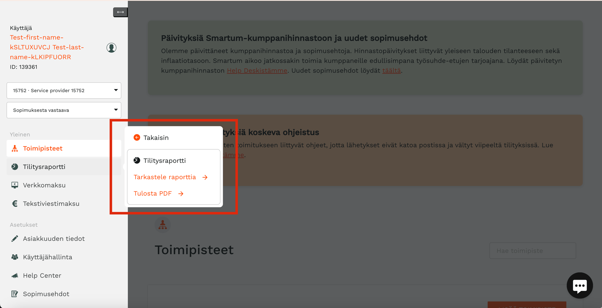 Where can I find a report for a selected time range?